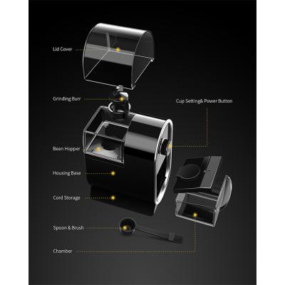 Cina UL elettrica di regolazione della macchina del caffè delle tazze 2-12 14 regolabili dell'ABS di 150W Burr Coffee Grinder in vendita