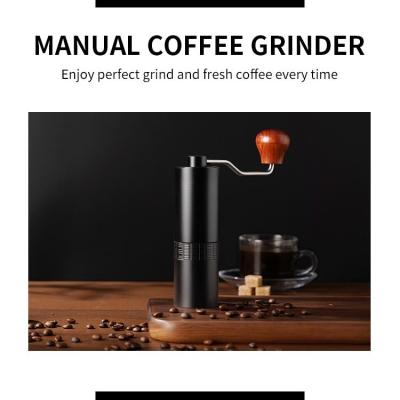 Cina Smerigliatrice di caffè americano di campeggio della mano del caffè espresso Portable Manual Flat Burr Grinder Homeuse in vendita