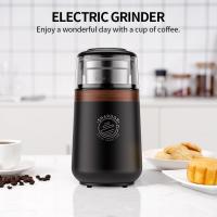China 70dB Push Type Professional Coffee Bean Grinder SS304 Multi Function Coffee Maker for sale