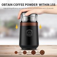 China 70dB Push Type Professional Coffee Bean Grinder SS304 Multi Function Coffee Maker for sale