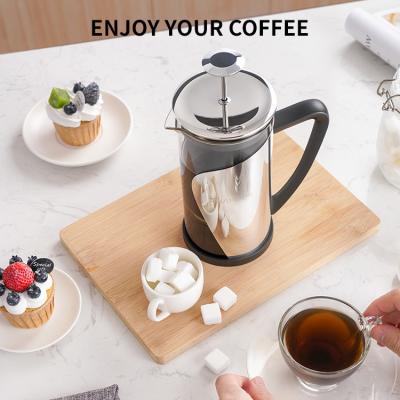 Cina Stampa francese doppia di vetro francese della macchinetta del caffè 1000ML della stampa di acciaio inossidabile grande in vendita