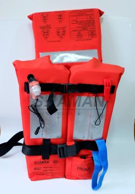China SOLAS / MED Approval 150N Adult Marine Life Jacket Type - I For Open Water Survival for sale