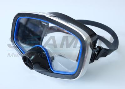 China Single window Diving Mask with nose Purge Valve Silicone Skirt and Metal Frame for scuba diving and spearfishing for sale