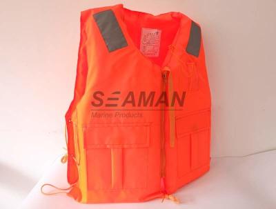 China Veste de vida adulta do revestimento de vida 86-5 alaranjado rígido marinho do trabalho da espuma para imigrantes à venda