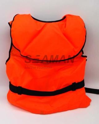 Cina Maglia di vita di nylon di galleggiamento del crogiolo di giubbotto di salvataggio dello sport acquatico di colore arancio 100N in vendita