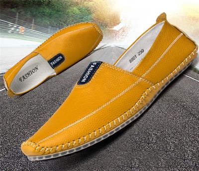 China Rubber Back Counter Mens Soft Leather Loafers , Durable Mens Penny Loafer Shoes for sale