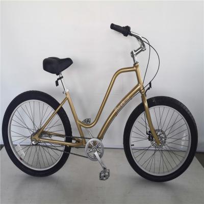 Cina 26x3 pollici Unisex Step Through Aluminum Frame 3 Speed Beach Cruiser Bike in affitto negli Stati Uniti in vendita