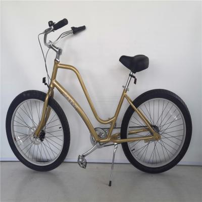 Cina 26x3 pollici Unisex Step Through Aluminum Frame 3 Speed Beach Cruiser Bike in affitto negli Stati Uniti in vendita