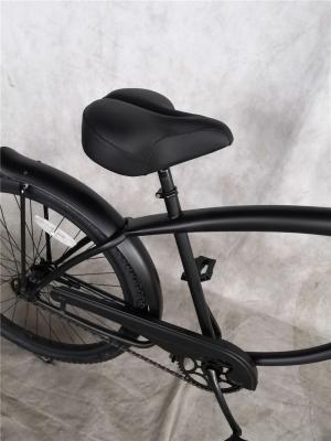 Cina 26 pollici adulti maschi Single Speed Comfort Beach Cruiser Bike Matte Nero pronto per la spedizione in vendita