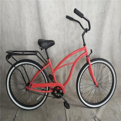 Cina Mint Green Lady Low Step Sport Hybrid Bike Donna Single Speed Comfort Beach Cruiser Bike 26 pollici in vendita