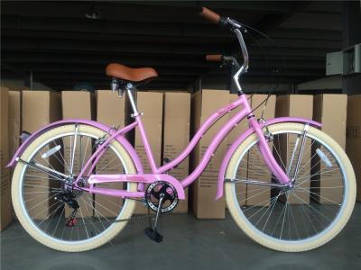 Cina 26 pollici donna passo attraverso 7 velocità Beach Cruiser Bike con grande e comodo sedile in vendita