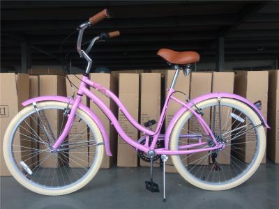 Cina 26 pollici donna passo attraverso 7 velocità Beach Cruiser Bike con grande e comodo sedile in vendita