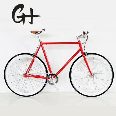 Cina USA OEM Sport Fixie Bikes con cuscinetti di cuscinetto sigillati e cornice colorata in acciaio Hi-Ten in vendita