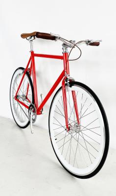 Cina USA OEM Sport Fixie Bikes con cuscinetti di cuscinetto sigillati e cornice colorata in acciaio Hi-Ten in vendita