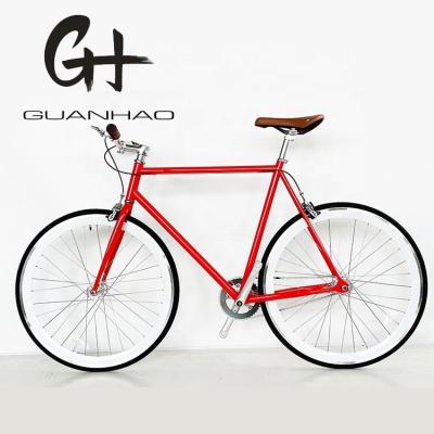 Cina USA OEM Sport Fixie Bikes con cuscinetti di cuscinetto sigillati e cornice colorata in acciaio Hi-Ten in vendita