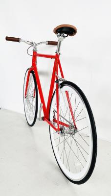 Cina USA OEM Sport Fixie Bikes con cuscinetti di cuscinetto sigillati e cornice colorata in acciaio Hi-Ten in vendita