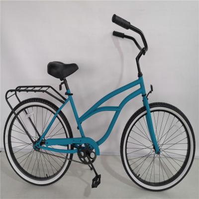 Cina Cerchiera in lega di alluminio a velocità singola per uomini adulti bici da spiaggia da 26 pollici pronte per il noleggio in vendita
