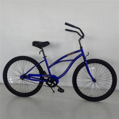 Cina Cerchiera in lega di alluminio a velocità singola per uomini adulti bici da spiaggia da 26 pollici pronte per il noleggio in vendita