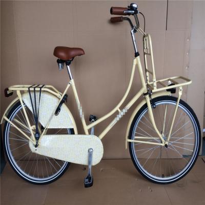 Cina Bici olandese a velocità singola con catena KMC da 28 pollici, classica bici da città retrò Lady Holland in vendita