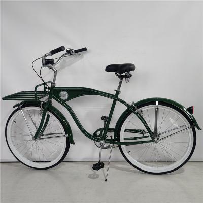 Cina Big Logo Adulti 26 pollici Single Speed Beach Cruiser Bicicleta con opzione di portabici anteriore in vendita