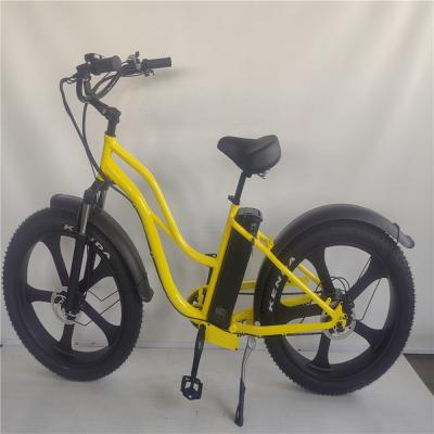 China Motor Bafang de 26 pulgadas 750W 48V 5 rayos paso a través de neumáticos grandes neumáticos gordos bicicletas eléctricas en venta