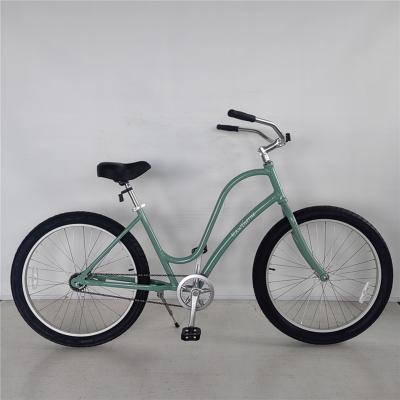 Cina Leggero alluminio unisex passo attraverso 8 velocità donna ibrida Beach Cruiser Bicicleta Bicicleta 26 pollici in vendita