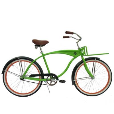 China 26" Wheel Size Adult Beach Cruiser Bicycle in Green Color with Rear Pedal Brake Hot Item for sale