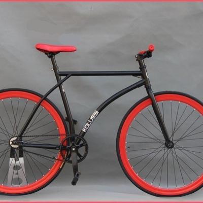 China GHBIKE 700c 23C Fixie Bike Fixed Gear Bike Single Speed Bike Frame Material Steel for sale