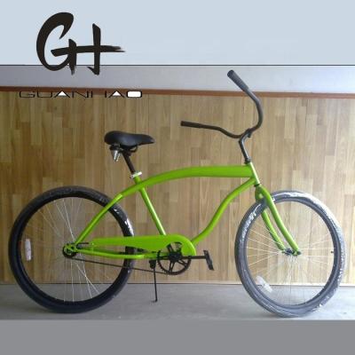 China 170MM Crank Comfortable Saddle 26inch Single Speed Coaster Brake Men Beach Cruiser Bike for sale