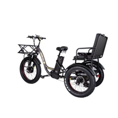 Κίνα Ηλεκτρικό Ταξί Ρικσάου με 48V 1000W κινητήρα Bafang Crank και Kenda 24*4.0 ελαστικό προς πώληση
