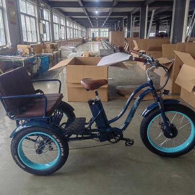 Κίνα Ηλεκτρικό Ταξί Ρικσάου με 48V 1000W κινητήρα Bafang Crank και Kenda 24*4.0 ελαστικό προς πώληση