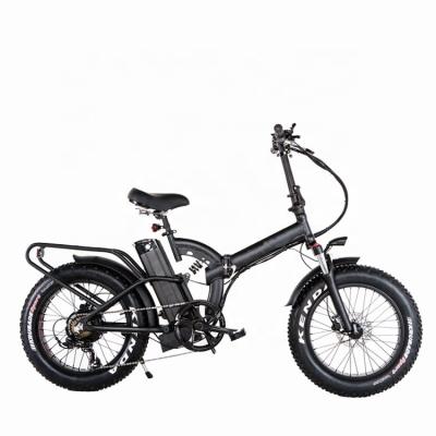 China 20" Wheel Size 52V 21AH Lithium Battery 1000W 50KM/H Full Suspension Electric Folding Bike for sale