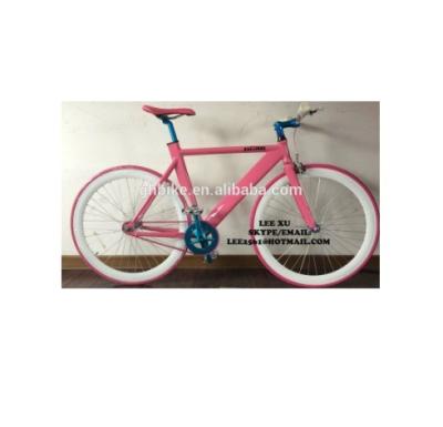 China Lichte Aluminium Fixe Gear Bike 2020 Pink 700C voor makkelijk en leuk rijden Te koop