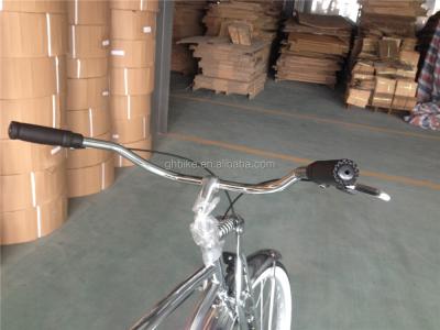 Cina 1.8m Lunghezza 160kg Capacità di carico 26 pollici Chrome Single Speed Beach Cruiser uomo Bicicleta in vendita