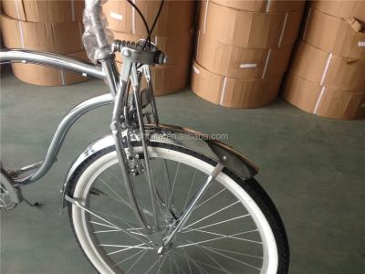 Cina 1.8m Lunghezza 160kg Capacità di carico 26 pollici Chrome Single Speed Beach Cruiser uomo Bicicleta in vendita