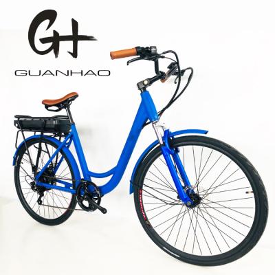 Cina 500W 48V 14AH batteria al litio 50KM/H donne ragazza passo attraverso bici elettrica in vendita