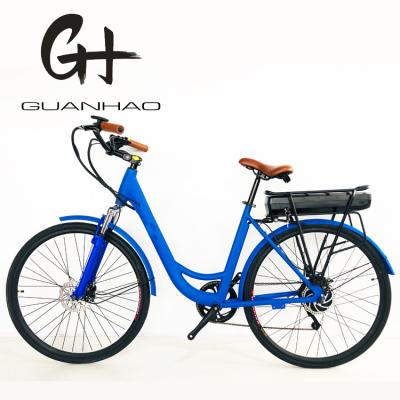Cina 500W 48V 14AH batteria al litio 50KM/H donne ragazza passo attraverso bici elettrica in vendita