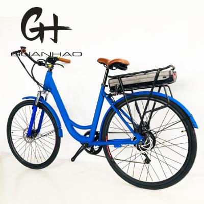 Cina 500W 48V 14AH batteria al litio 50KM/H donne ragazza passo attraverso bici elettrica in vendita