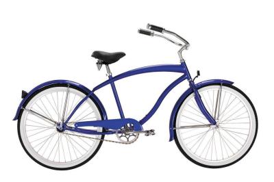 China Steel Frame 26inch Single Speed Mens Beach Crusier Bike in ANY COLOR CE Approved for sale