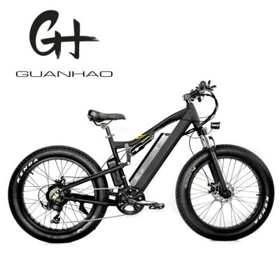 중국 26*2.2 켄다 타이어 48V 17AH 풀 서스펜션 전기 산악 자전거 1000W BaFang 모터 판매용