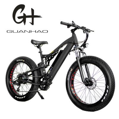 중국 26*2.2 켄다 타이어 48V 17AH 풀 서스펜션 전기 산악 자전거 1000W BaFang 모터 판매용