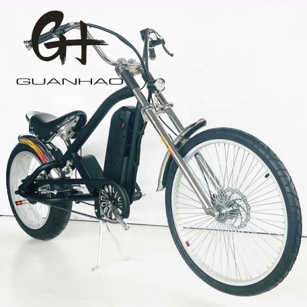 Quality 24"-20" 48V500W 40KM/H Single Speed Adult Chopper Electric Bike with and for sale