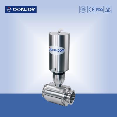China FDA / ISO Pnuematic direct Manual ball valve with Clamped Connection for sale