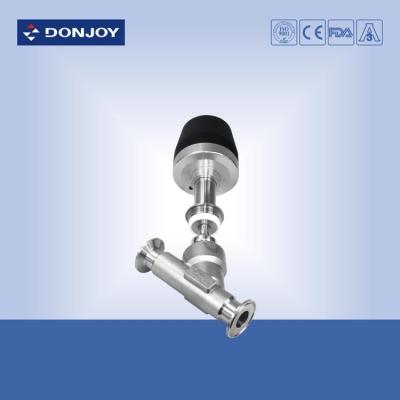 China Donjoy  Pneumatic angle seat valve with tri calmp for 180°C Steam for sale