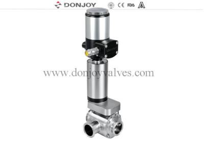Cina Donjoy SS316L 2 pollici pneumatici 3 Way T tipo Valvole farfalla con Tri Camp End in vendita