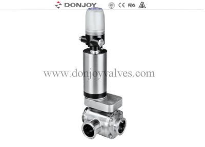 Cina Donjoy SS316L DN65 Valvole a farfalla pneumatiche a tre vie con tipo T in vendita