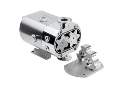 China STUR-10 Mini Lobe Pump With 5 Leave Rotors With Tri Clamp Inlet Outlet for sale