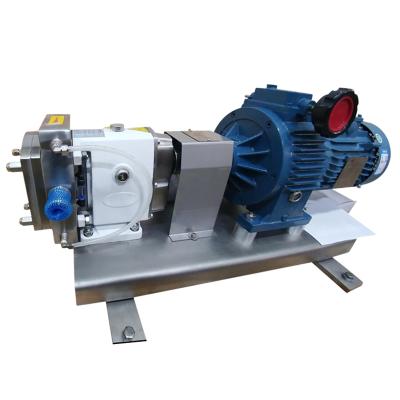 TUL-55 Pompa a lobo rotativo positivo con motore per il trasferimento di salsa di pomodoro