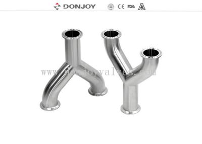 China Food grade Stainless Steel Sanitary Fittings Long equal tee Matt Polished for AS1528 for Automatic Welding for sale