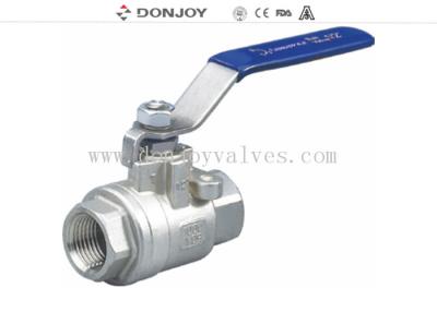 China FDA / ISO SS304 Two Peice Ball valve With  Female Thread Connection for sale